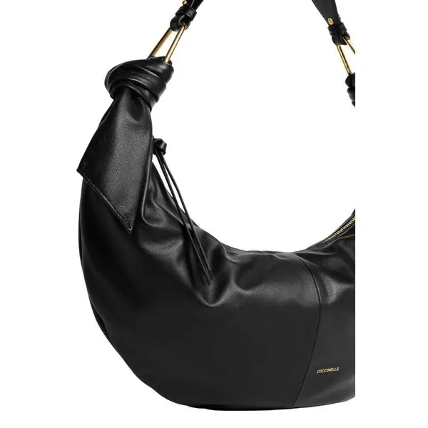 COCCINELLE Furoshiki Large Shoulder Bag - Black