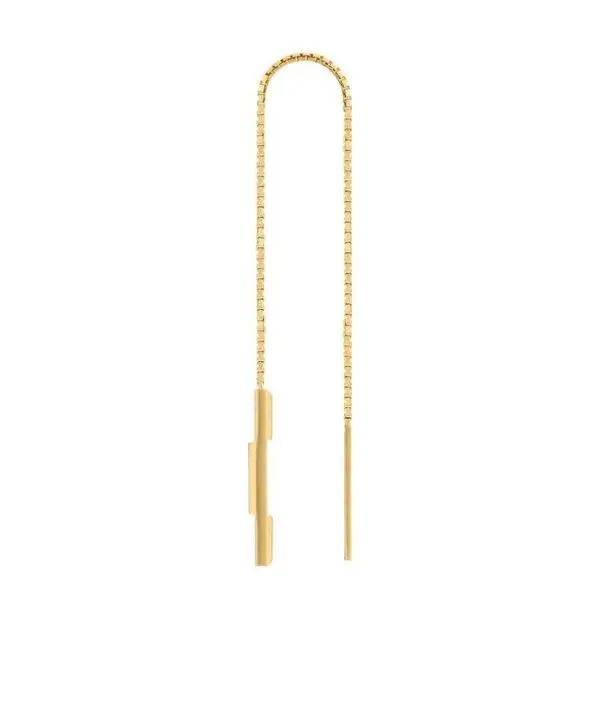 Gucci Link To Love 18k Chain Earrings - Yellow