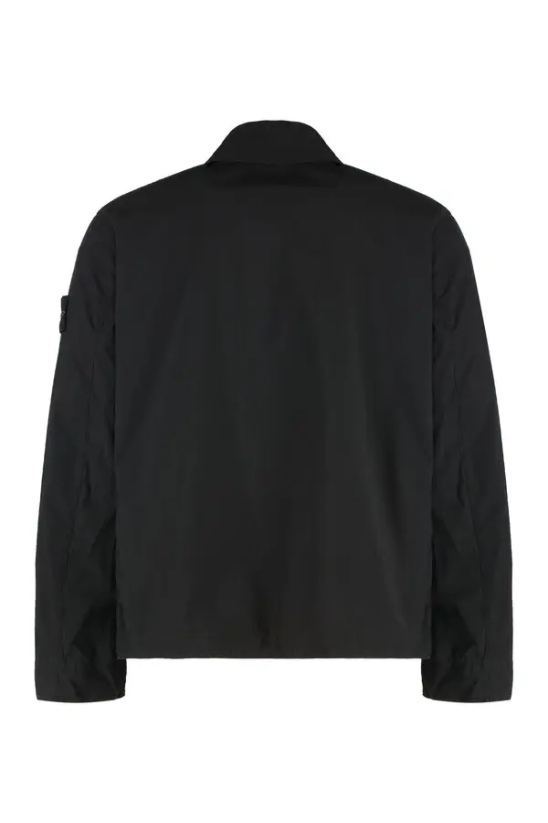 Stone Island Poly-tc Jacket With Logo Patch
