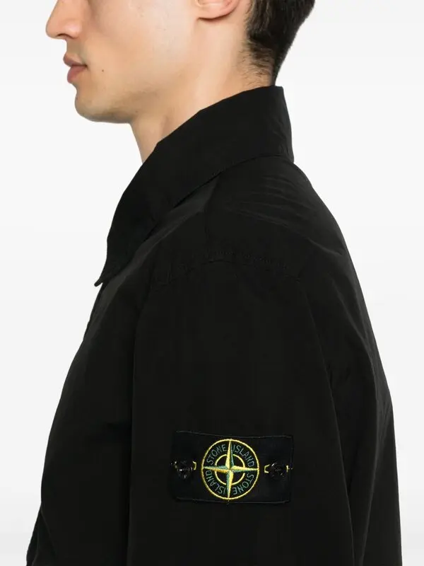 Stone Island Poly-tc Jacket With Logo Patch