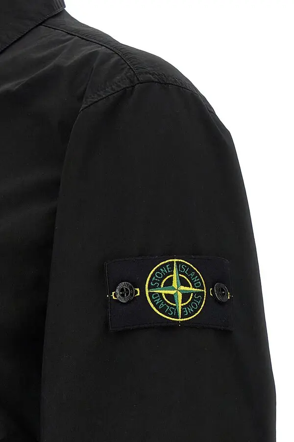 Stone Island Poly-tc Jacket With Logo Patch