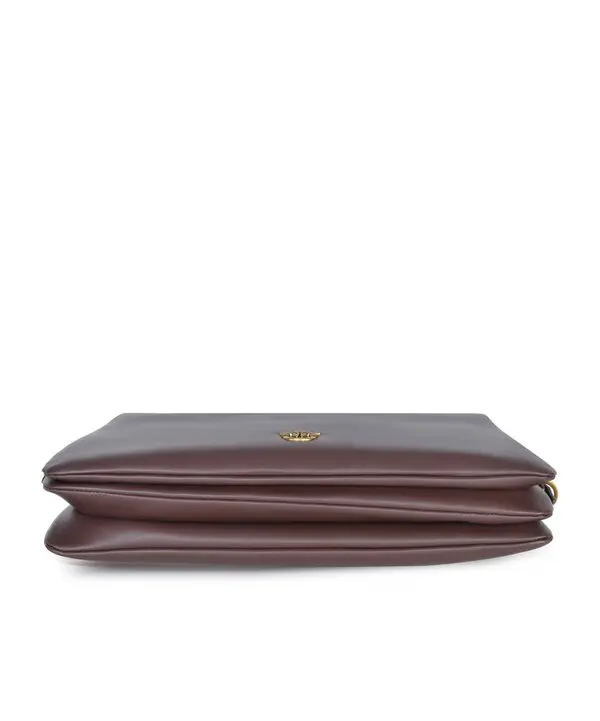 Pinko Logo Plaque Shoulder Bag - Gray