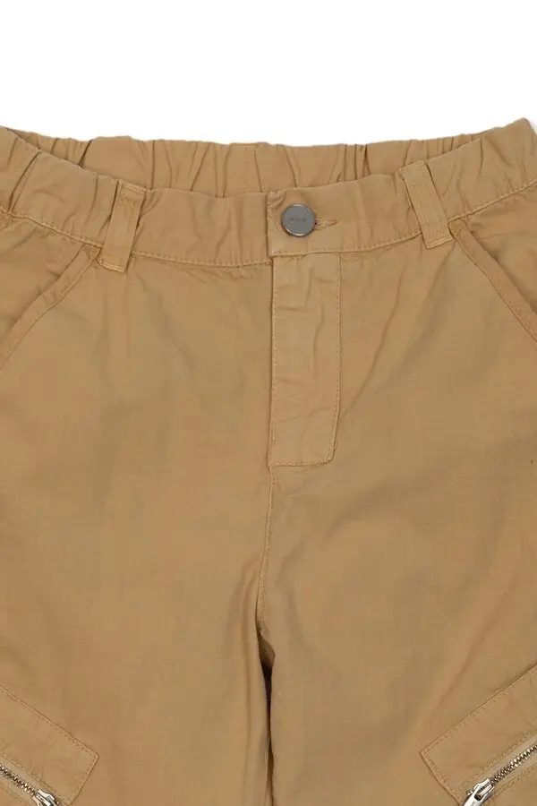 Jacquemus Wide Leg Cargo Pants With Zip Pockets - Beige