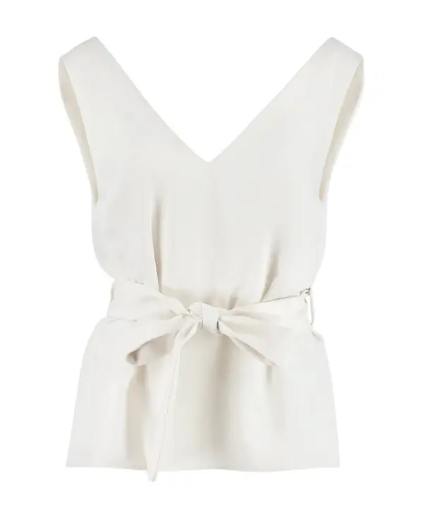 P.a.r.o.s.h V-neck Belted Top - No