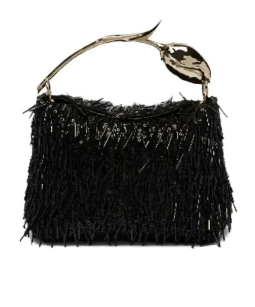 Erdem Mini Bloom Rose-shaped Handle Tote Bag - Black
