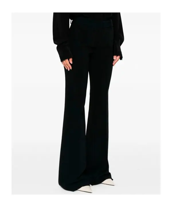 Ermanno Scervino Belt Loop Flared Trousers - Black