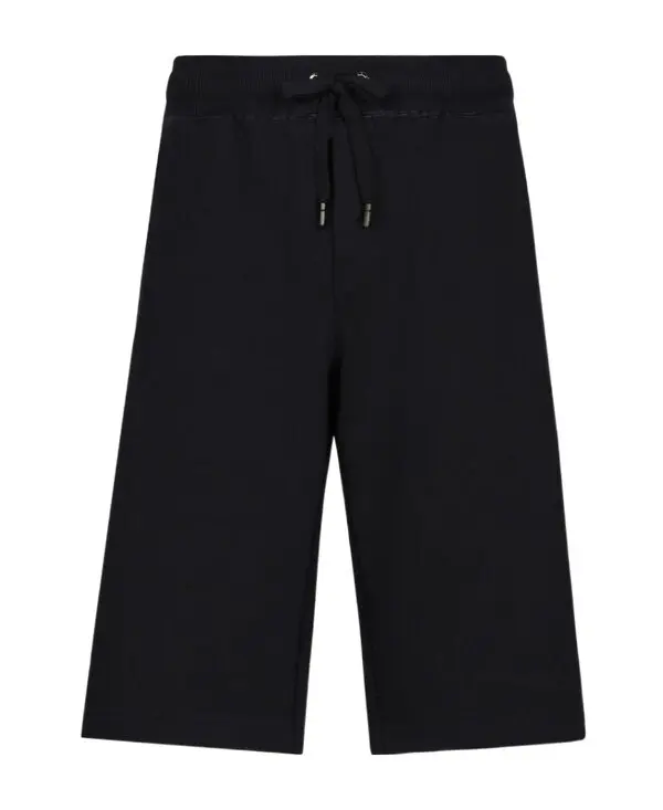 Dolce & Gabbana Thigh-length Drawstring Track Shorts - Black
