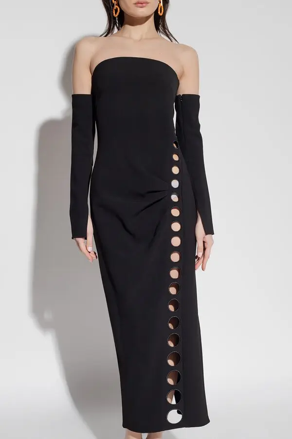 Cult Gaia Capri Off-the-shoulder Dress With Cut-out Detail