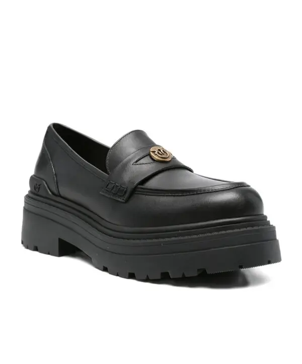 Pinko Round Toe Platform Loafers