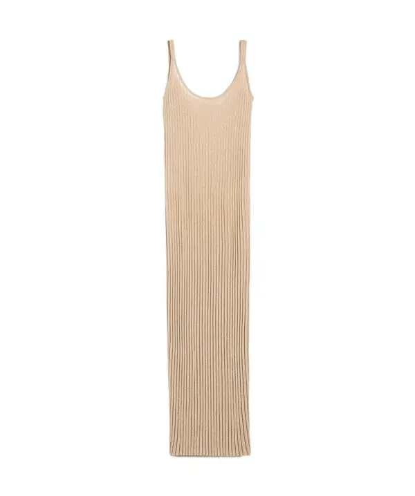 Max Mara Ritmo Sleeveless Ribbed Maxi Dress - Brown