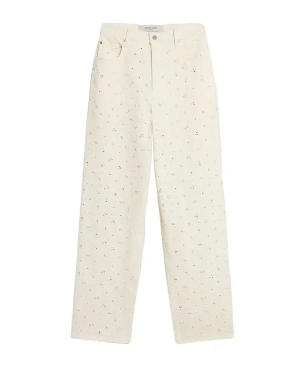 GOLDEN GOOSE Straight-leg Embellished Jeans