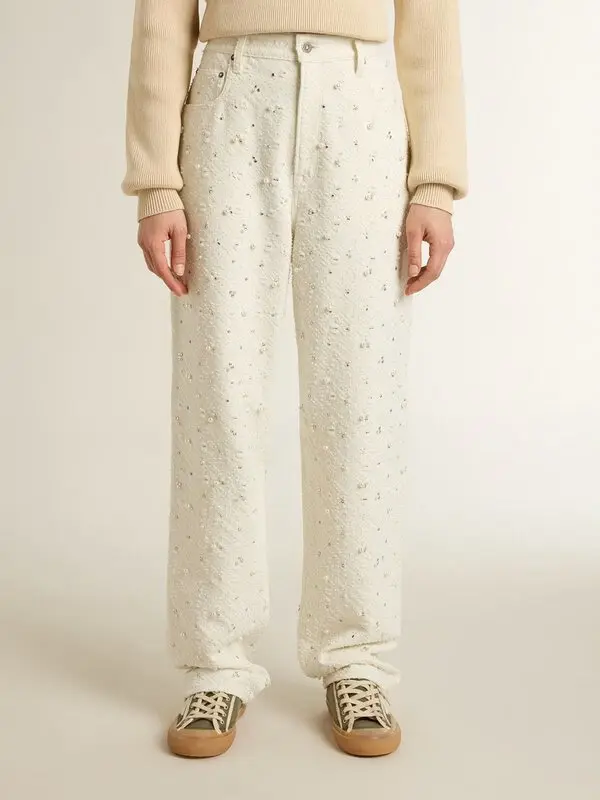 GOLDEN GOOSE Straight-leg Embellished Jeans