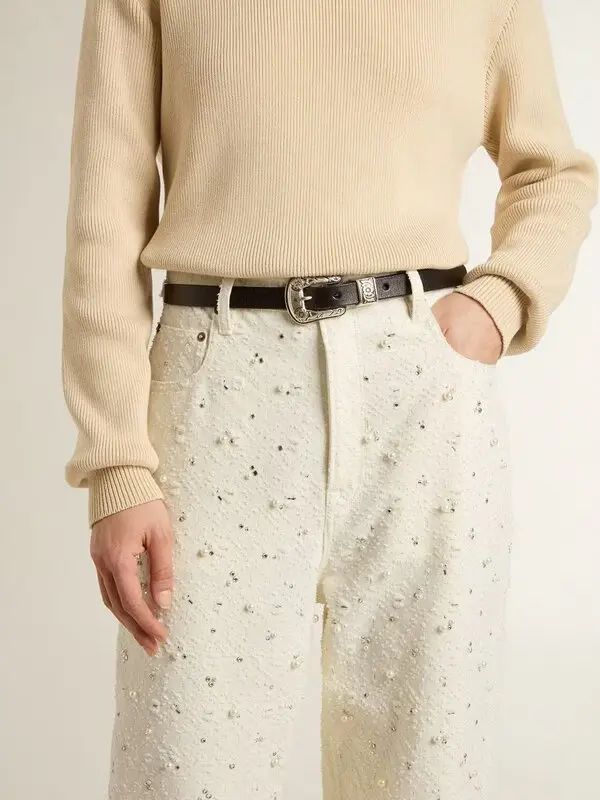 GOLDEN GOOSE Straight-leg Embellished Jeans