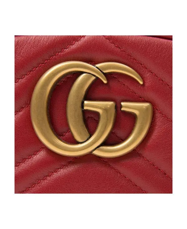 Gucci Gg Marmont Quilted Waist Bag - Red