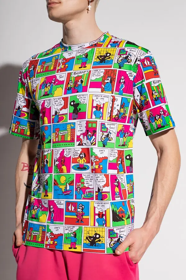 Moschino Graphic Print Round-collar T-shirt