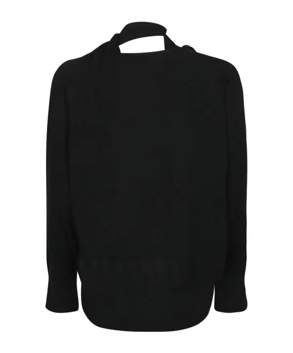 Incotex Cut-out High Neck Knitwear With V-neck