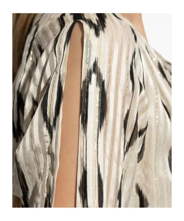 Isabel Marant Étoile Octavia Dress With Graphic Print And Ruched Detailing