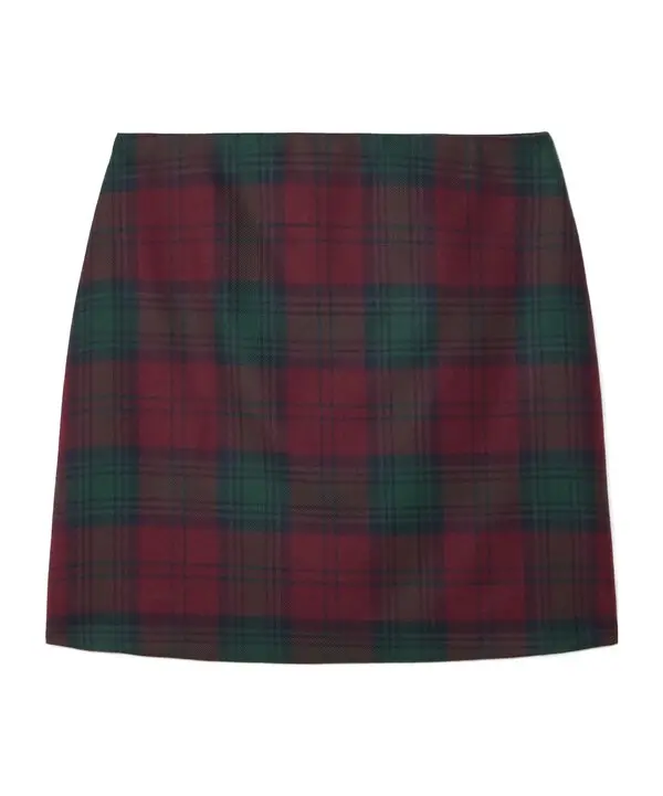 BLAZÉ MILANO Plaid Mini Skirt - Black