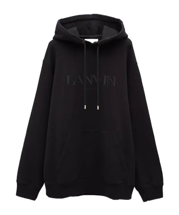 LANVIN Logo Embroidered Hoodie
