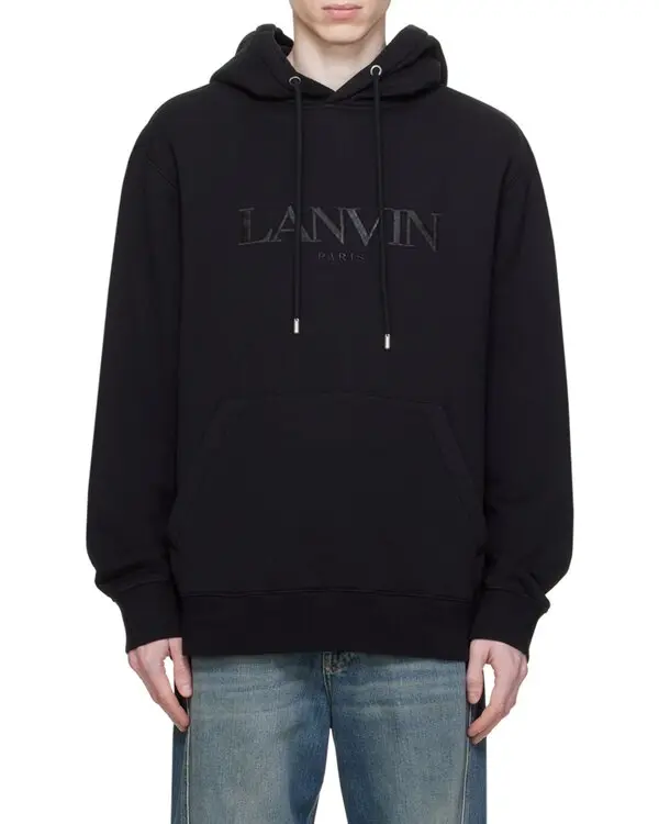 LANVIN Logo Embroidered Hoodie