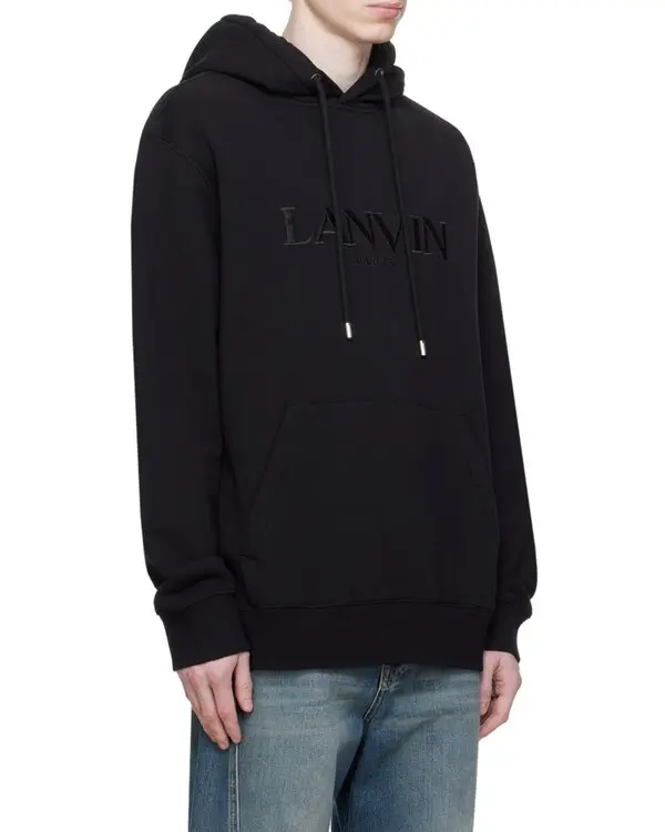 LANVIN Logo Embroidered Hoodie