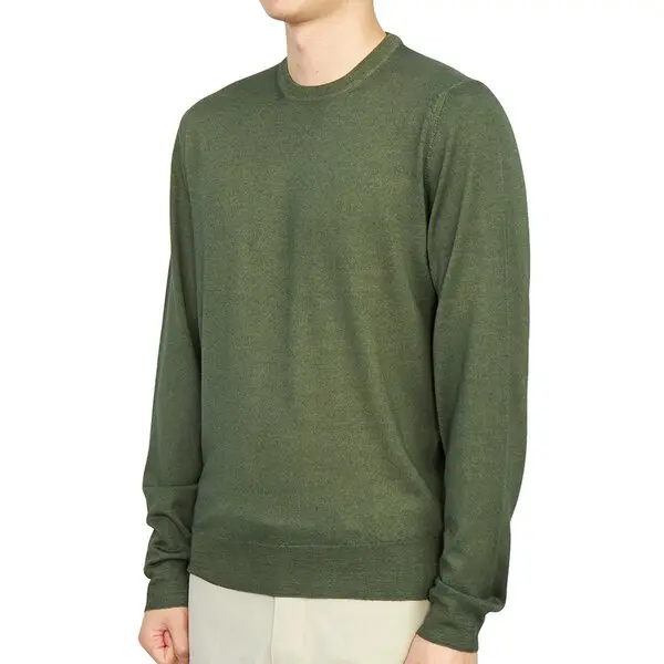 DRUMOHR Crew Neck Long Sleeve Knit Jumper - Green