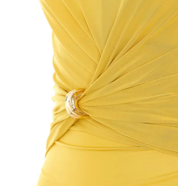 Elisabetta Franchi Jewel-detail Sleeveless Knitted Top - Yellow