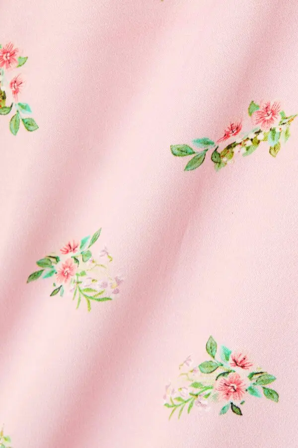 Sleeper Blossom Floral-print Satin Shirt