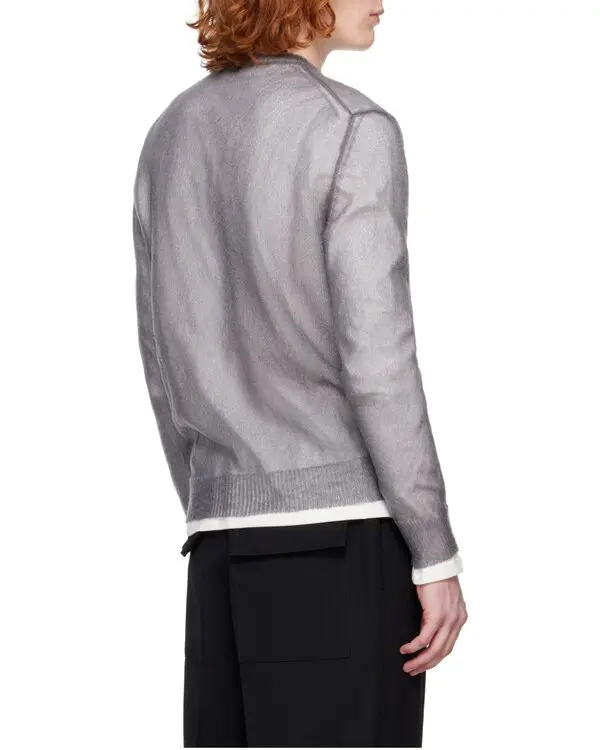 JIL SANDER Layered Translucent Jumper - Gray