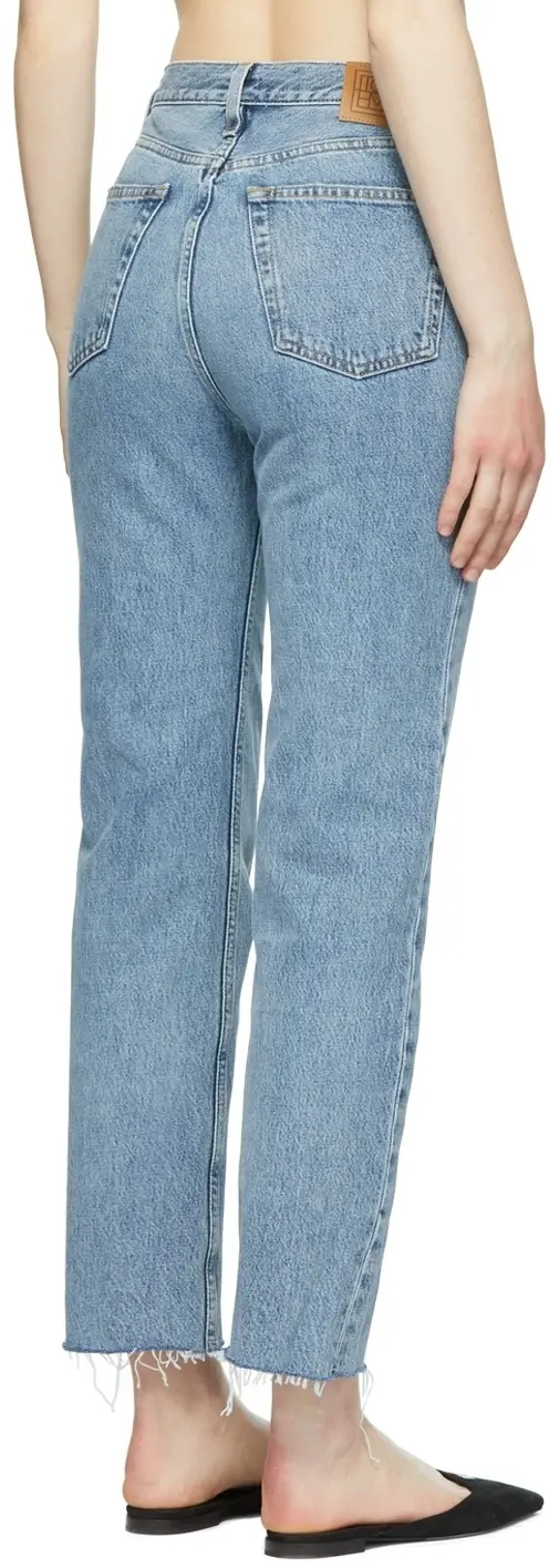 TOTEME Classic Cut Cropped Jeans - Gray