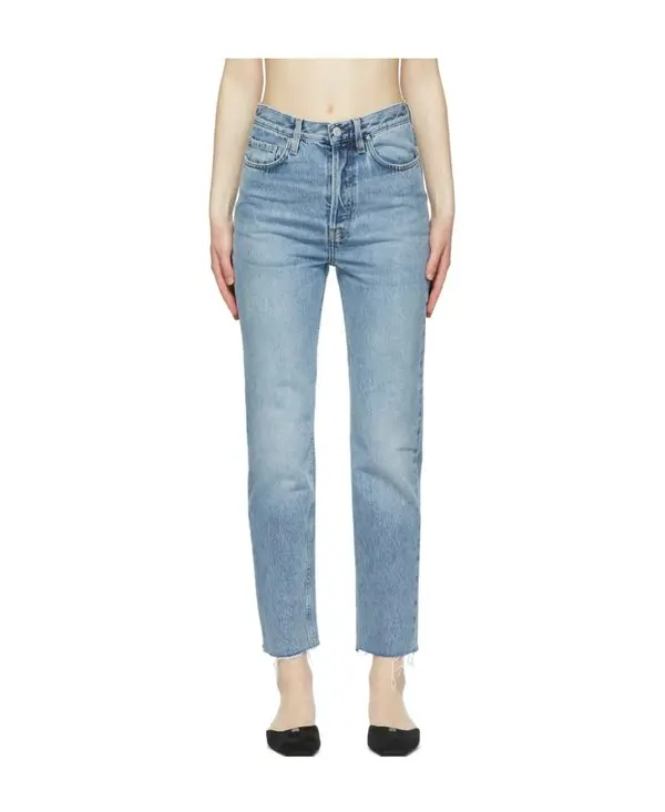 TOTEME Classic Cut Cropped Jeans - Gray