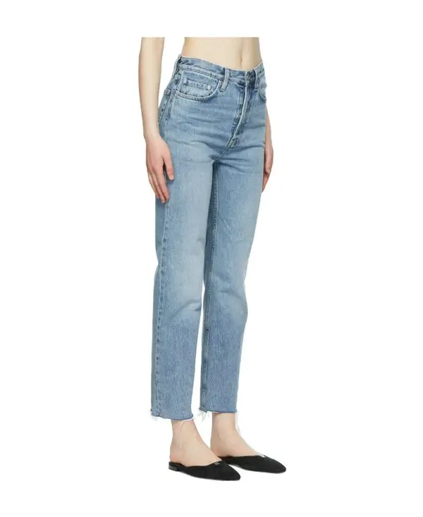 TOTEME Classic Cut Cropped Jeans - Gray