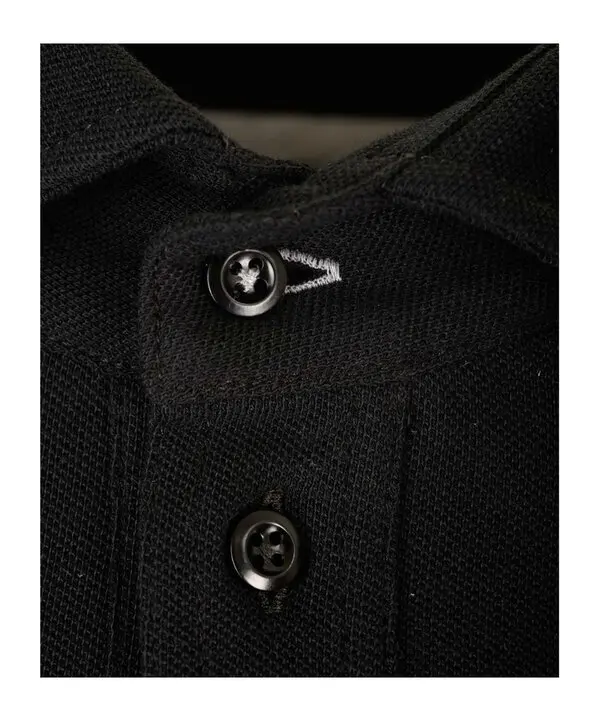 Brunello Cucinelli Long Sleeved Buttoned Polo Shirt - Black
