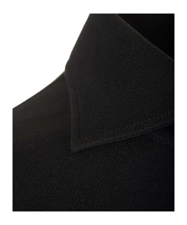 Brunello Cucinelli Long Sleeved Buttoned Polo Shirt - Black