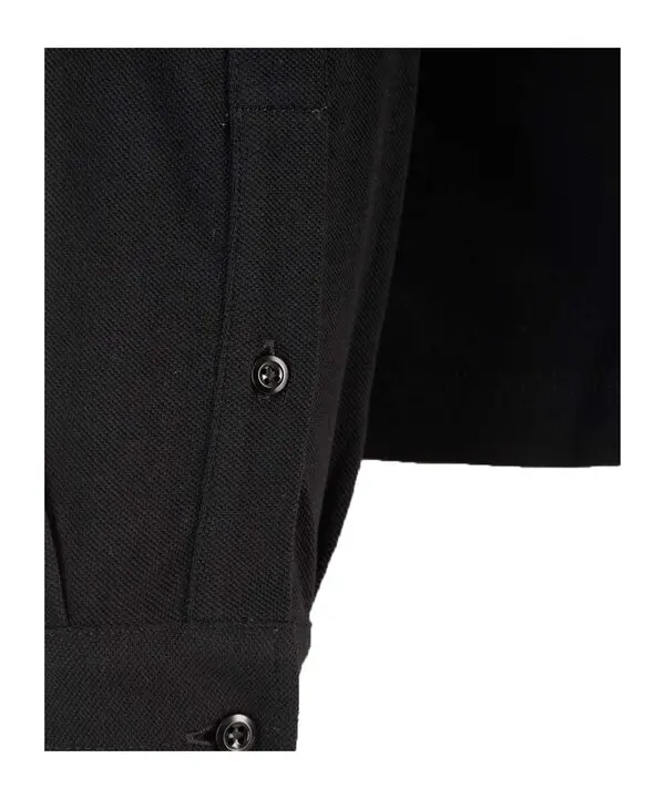 Brunello Cucinelli Long Sleeved Buttoned Polo Shirt - Black