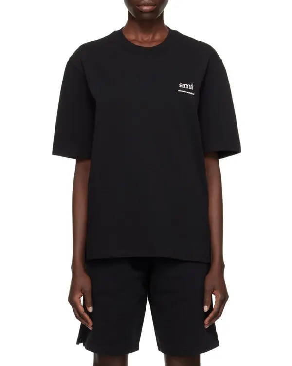 AMI Paris Logo Printed Crewneck T-shirt