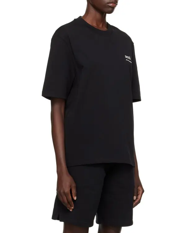 AMI Paris Logo Printed Crewneck T-shirt