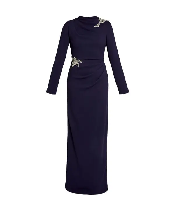 Erdem Long-sleeved Formal Dress - Black