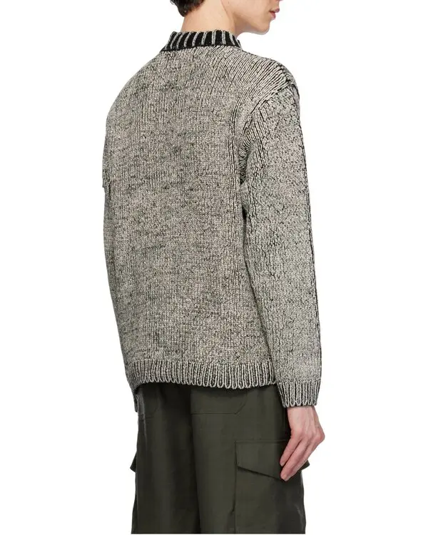 Stone Island Compass Badge Crewneck Jumper - Black
