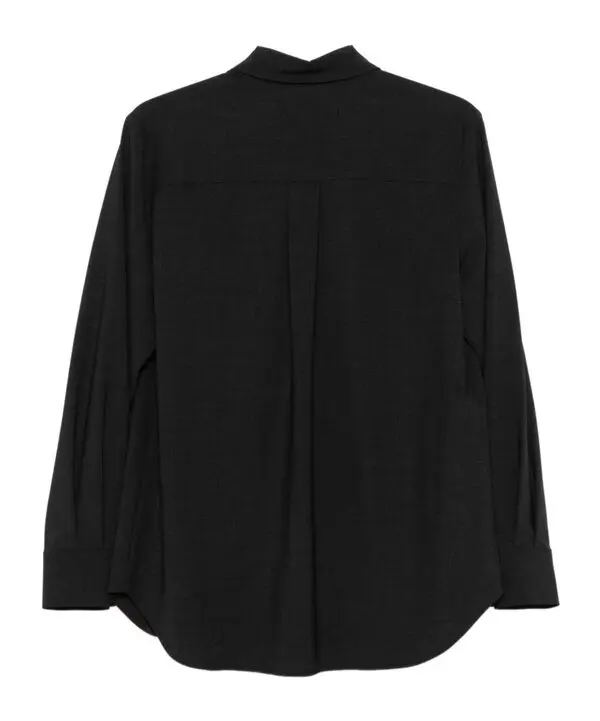 P.a.r.o.s.h Double Pocket Long-sleeve Shirt - Black