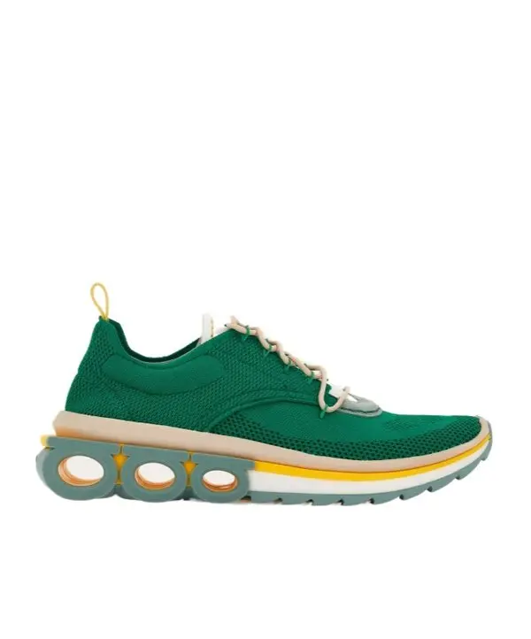 FERRAGAMO Mesh Running Sneakers - Green