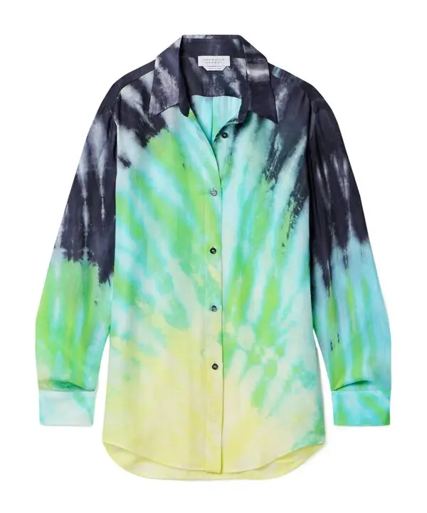 Gabriela Hearst Tie-dye Long-sleeve Shirt