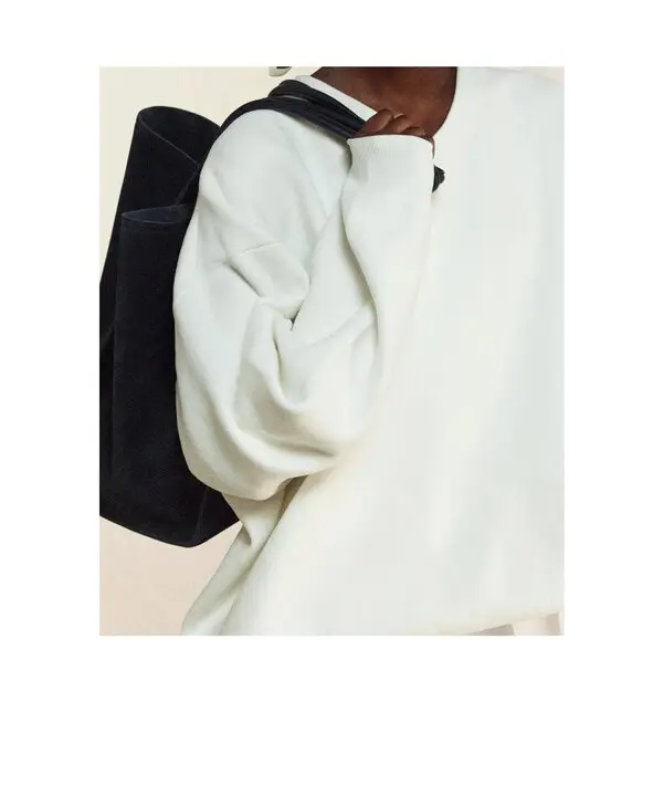 Victoria Beckham The Suede Tote Bag - Navy Blue