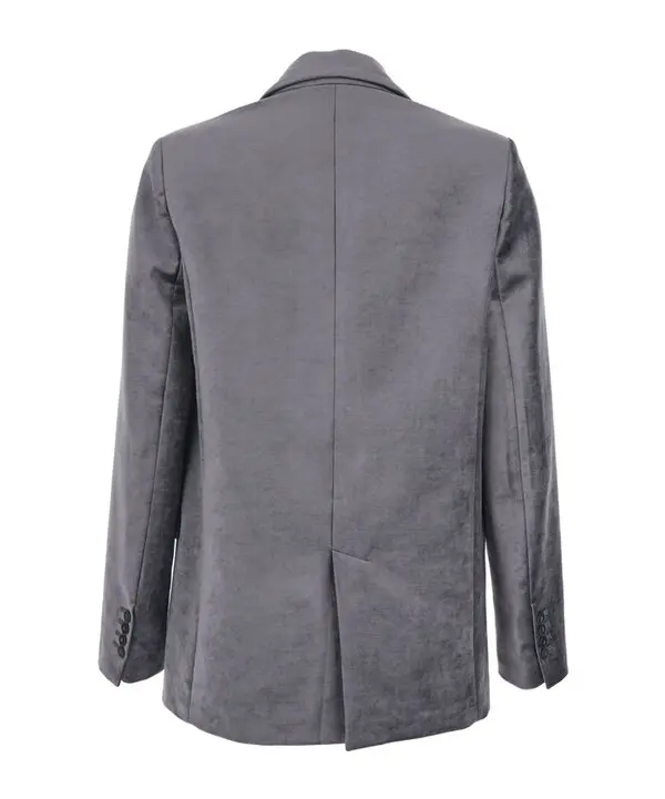 FORTE_FORTE Single-breasted Velvet Blazer