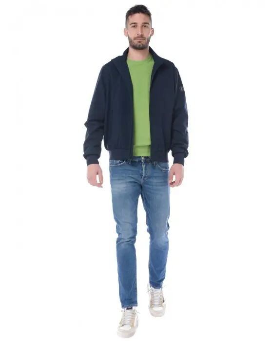 SAVE THE DUCK Long-sleeved Zip-up Jacket With Stand Collar