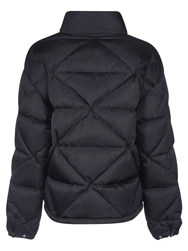 Prada Logo Print Quilted Down Jacket