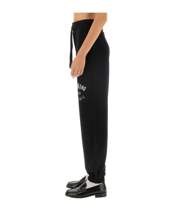 Moschino Logo Print Elastic Waist Sweatpants