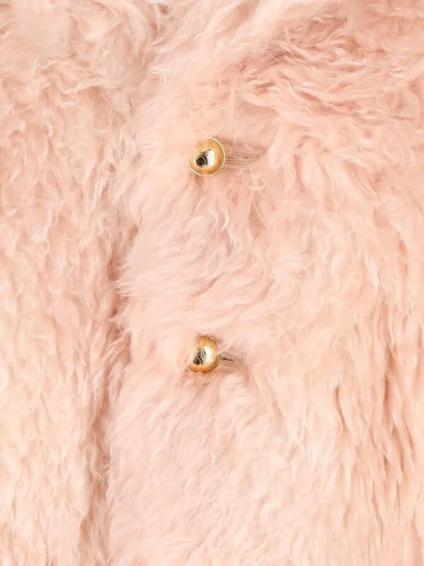Celine Egg-shaped Peacoat In Mohair