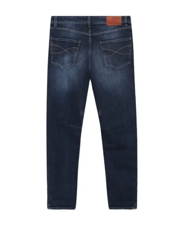 Brunello Cucinelli Comfort Cotton Denim Leisure-fit Five-pocket Trousers