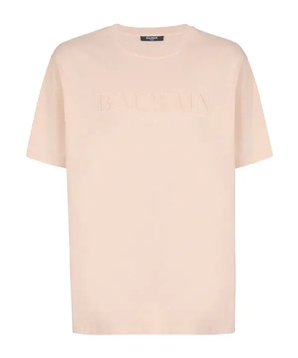Balmain Loose T-shirt With Vintage Embroidery